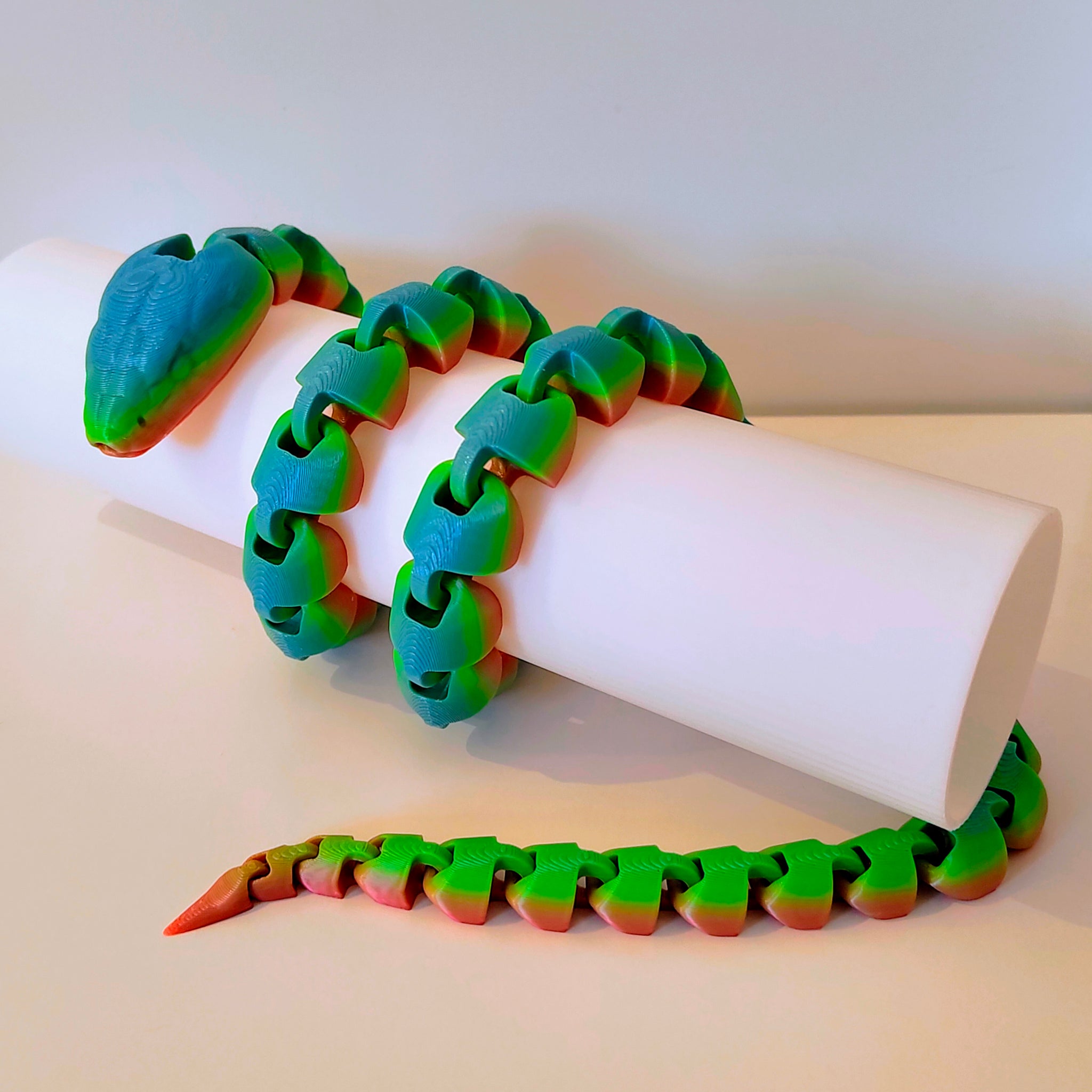 Articulated Giant Snake | 3D Printed Reptile Sculpture – 3D Print Land